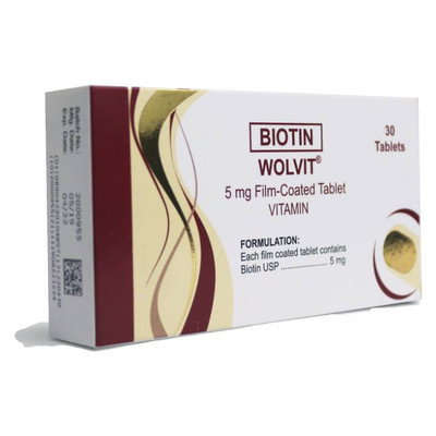 WOLVIT Biotin 5mg Film-Coated Tablet 1's price in the Philippines ...